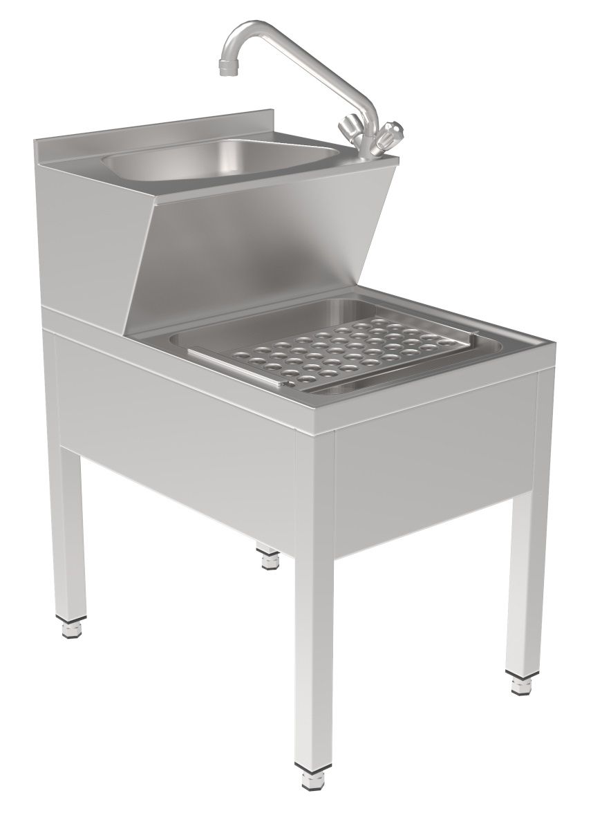 Hand Washing Unit With Draining System Combination, 500x600 mm – Caterhut